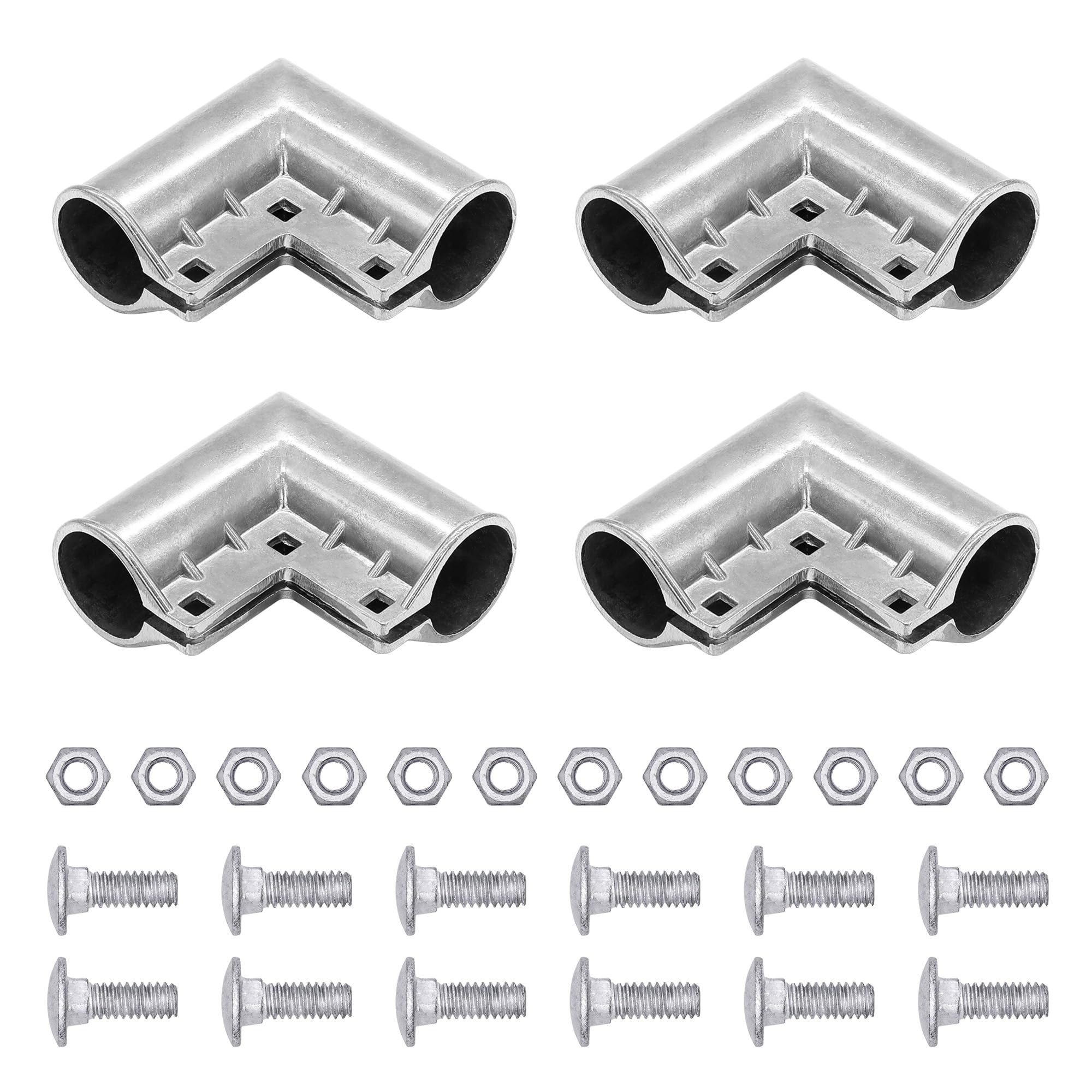 Amazon.com: 4 Packs Chain Link Fence Gate Corners, Aluminum Fence Gate ...