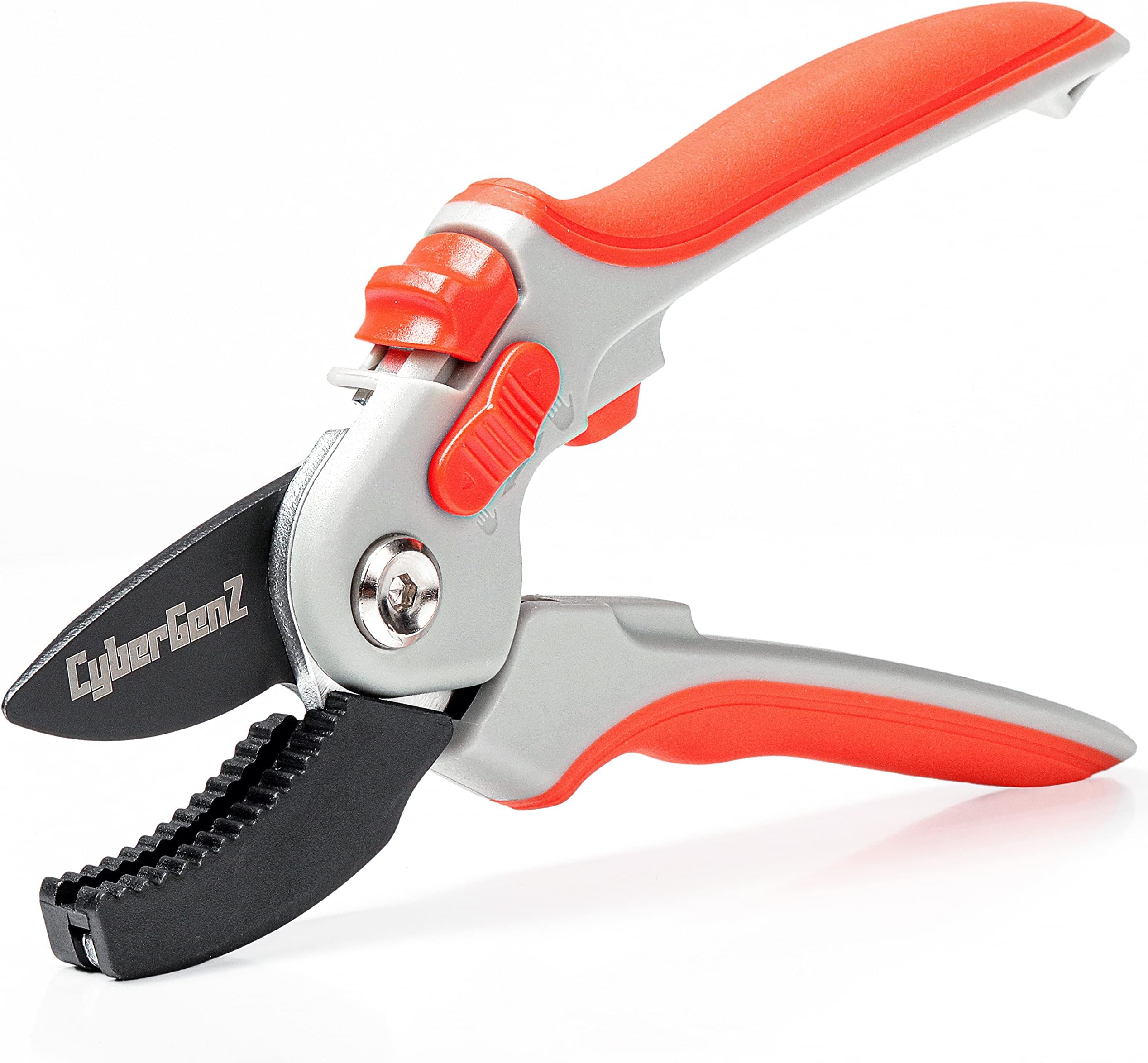 Amazon.com : Zenport Z203 Heavy Duty Pruner, Anvil Action, Red Handles ...
