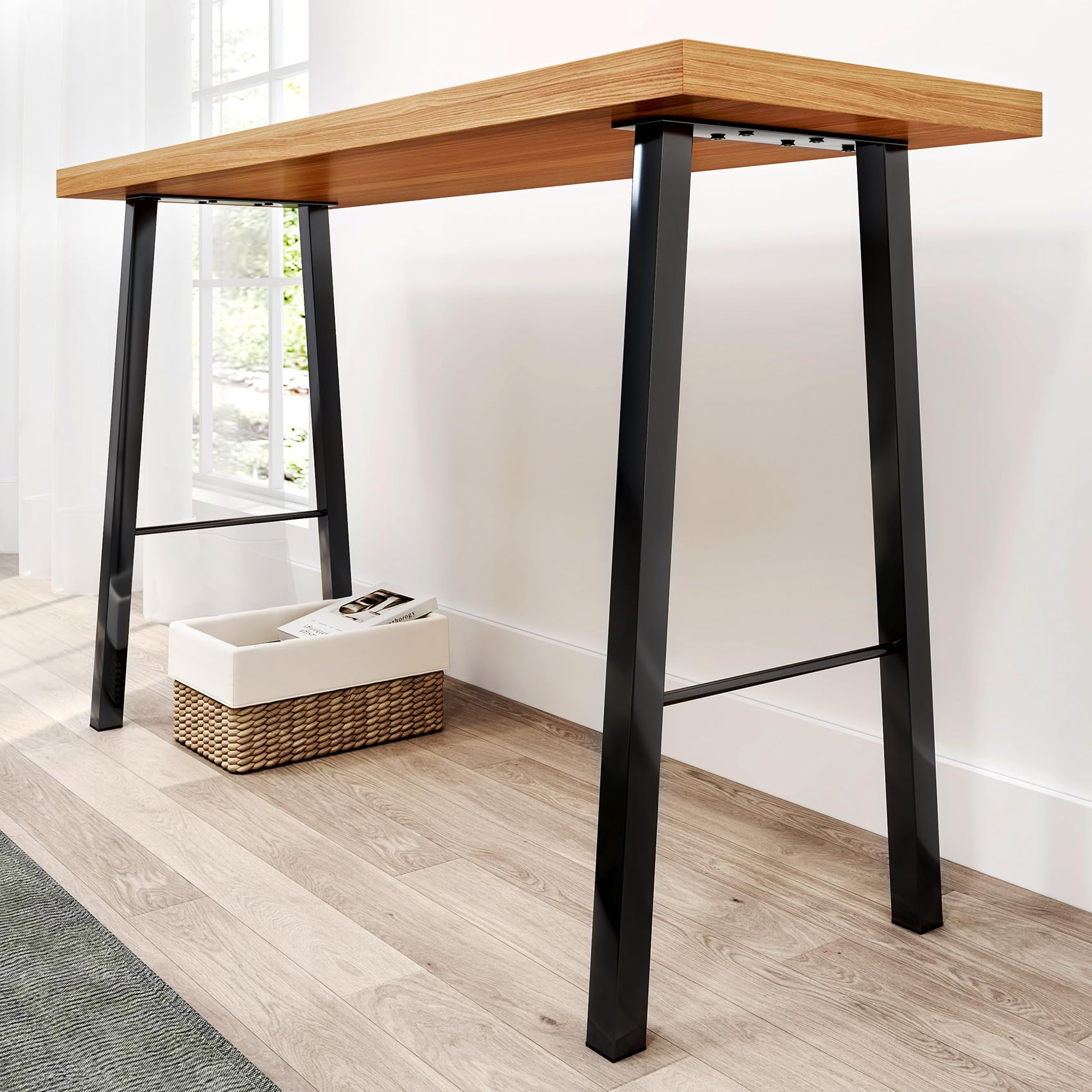 Snapklik.com : TC-HOMENY 34" Bar Table Legs - Furniture Legs Set Of 2 ...