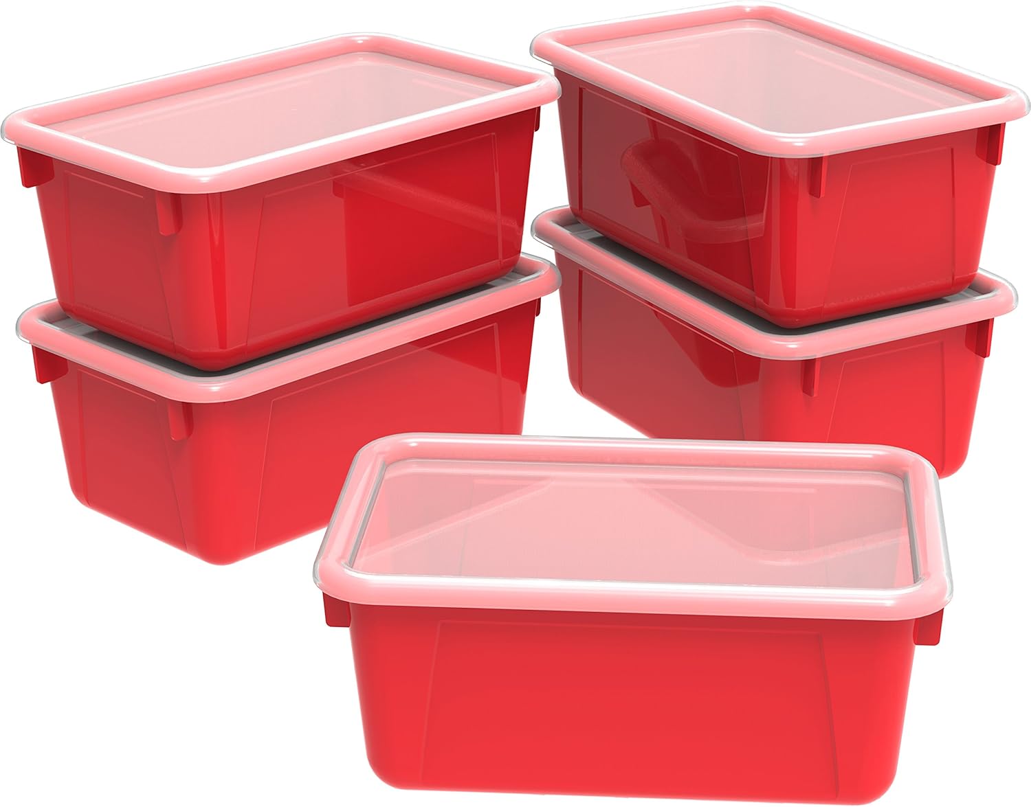 Storex - cubeta de basura pequeño con tapa, 12,2 x 7,8 x 5,1", color ...