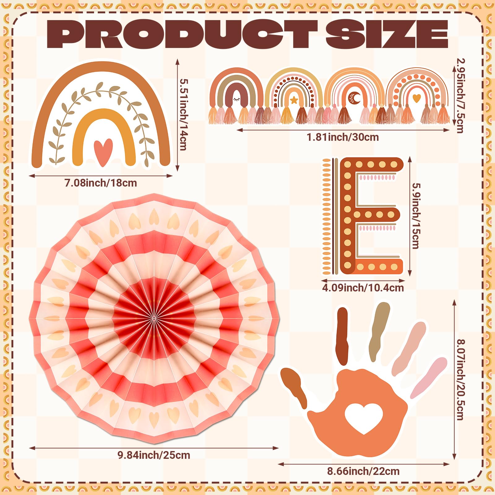 Snapklik.com : Qilery Boho Diversity Bulletin Board Decorations - 64 ...