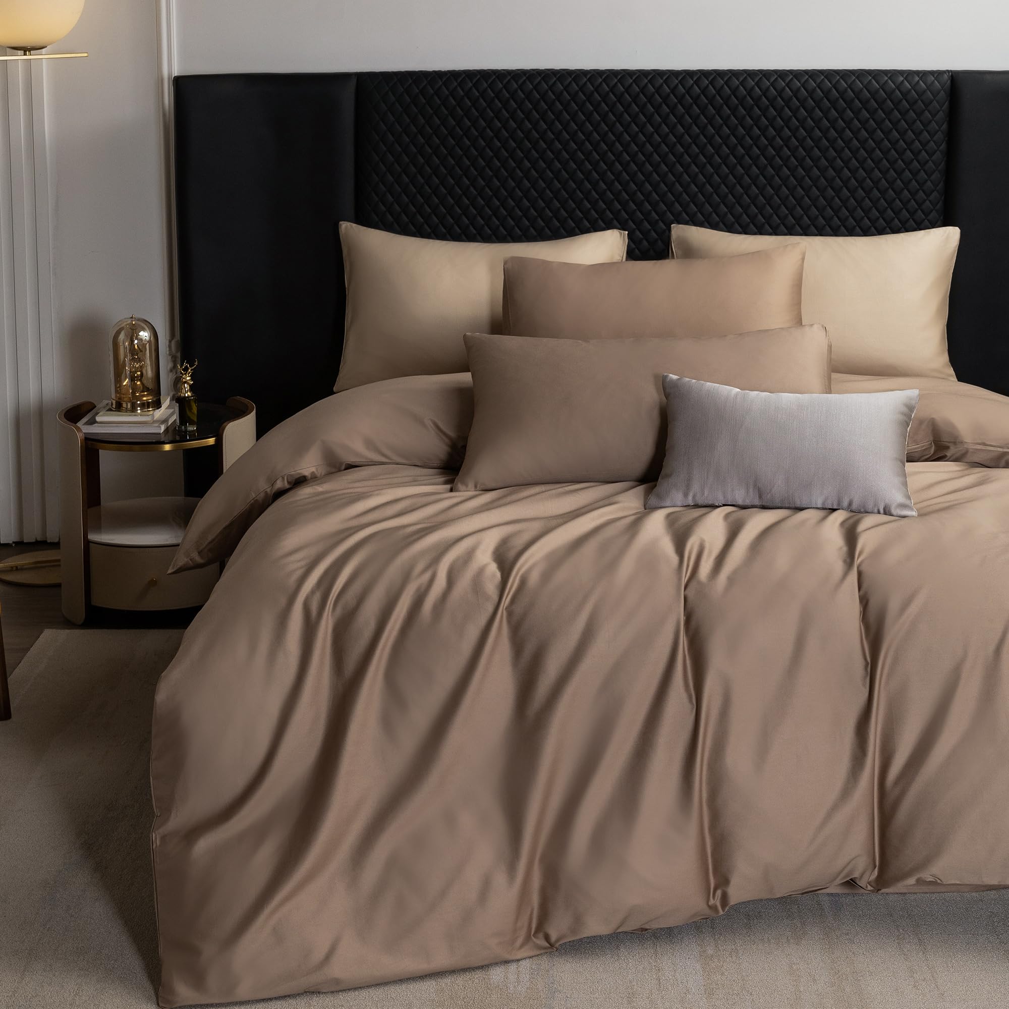 Amazon.com: MooMee Bedding Duvet Cover Set Extra Long Staple Cotton 600 ...