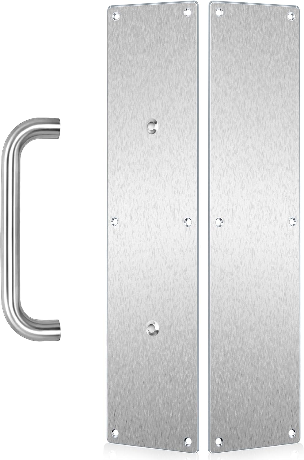 VRSS 304 Stainless Steel Satin Finish Door Push Pull Handles, 100mm ...