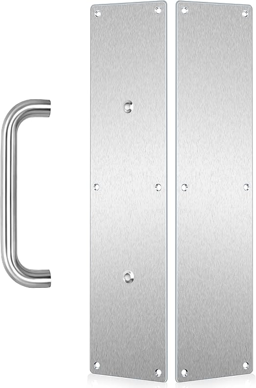VRSS 304 Stainless Steel Satin Finish Door Push Pull Handles, 100mm ...