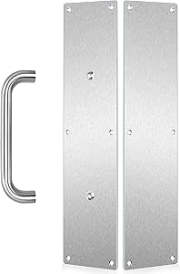 VRSS 304 Stainless Steel Satin Finish Door Push Pull Handles, 100mm ...
