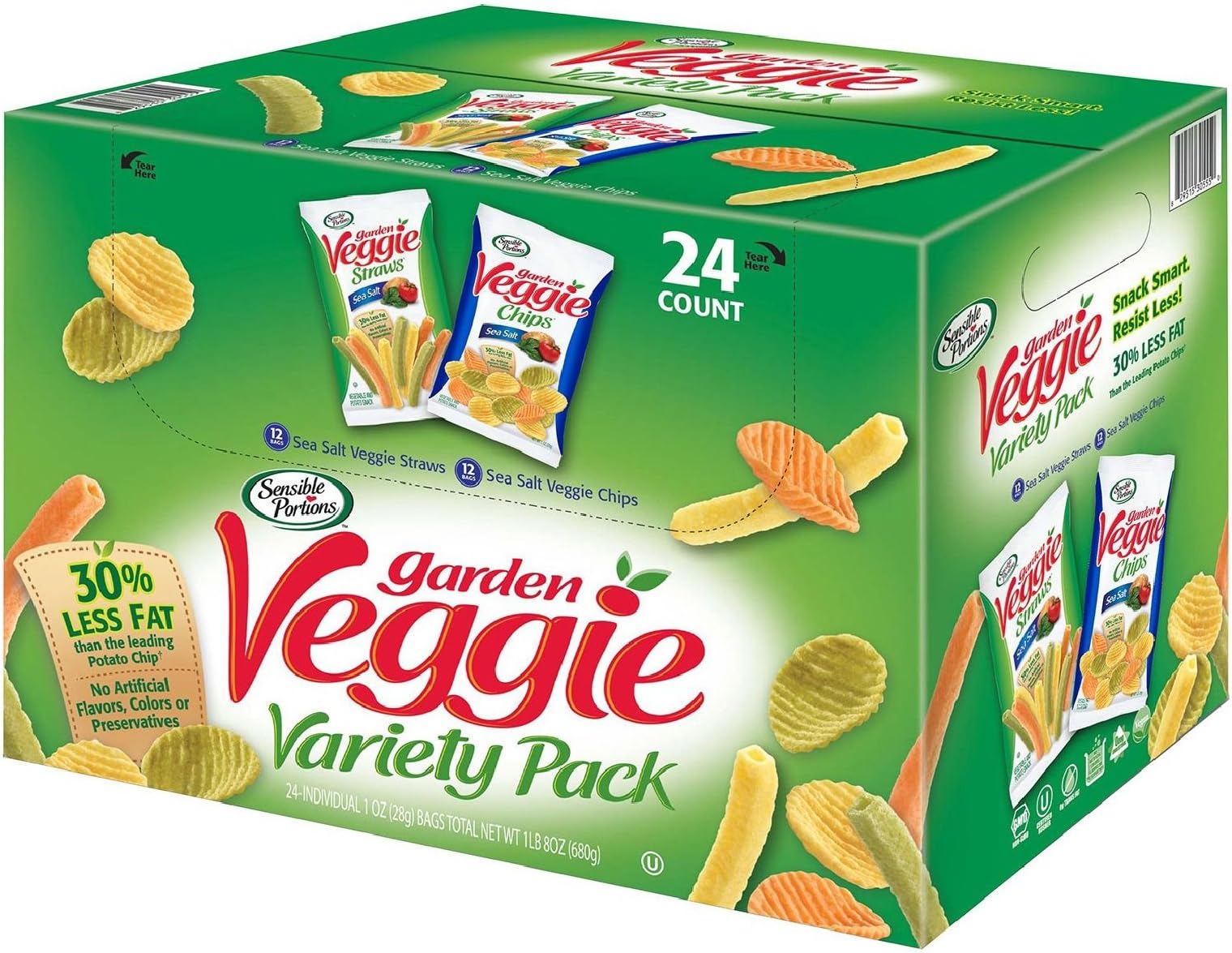 Amazon.com : Garden Veggie Straw Variety Pack (30 Count) : Grocery ...