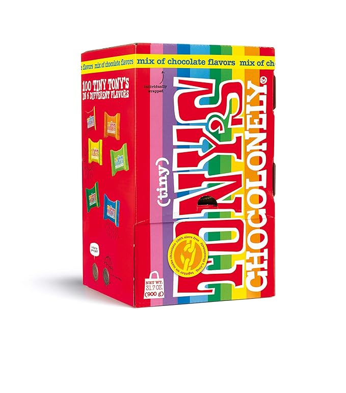 Amazon.com: Tiny Tony's 100 Pack - Individually Wrapped Bites (Dark ...