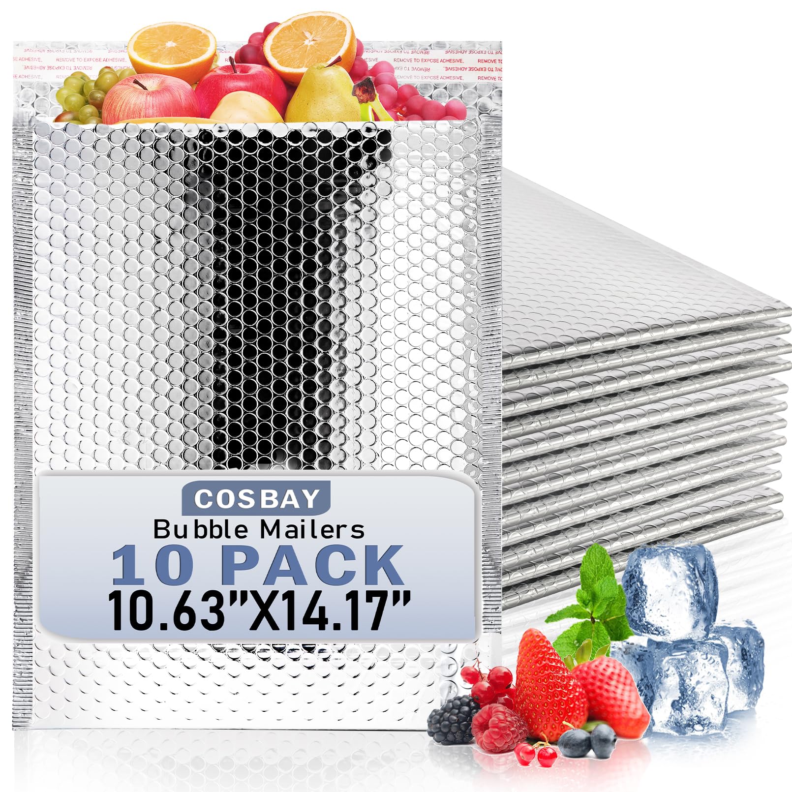 Amazon.com : COSBAY 10 Pack Thermal Insulated Bubble Mailer,Cold ...
