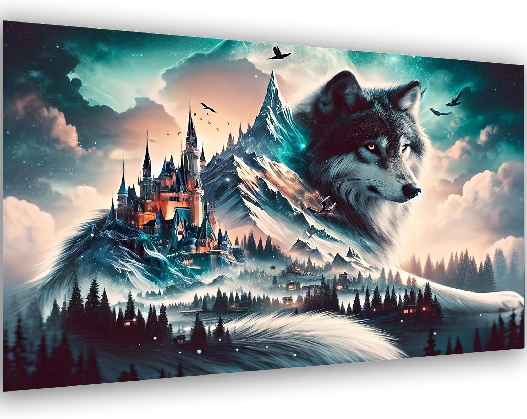 Amazon.com: Meothan 5D Extra Large Diamond Art Kits for Adults - Wolf ...