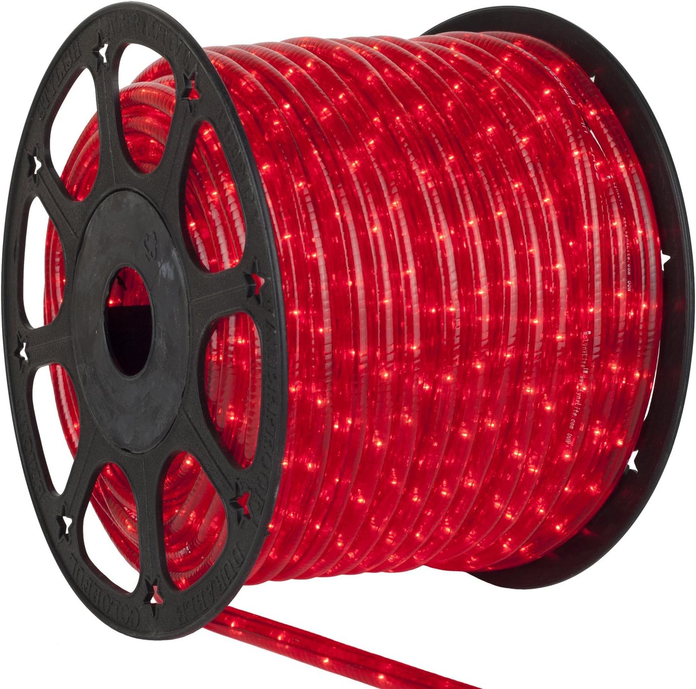 Bobine 45 m fil LED rouge, câble transparent, IP44, 230 V Réf. 200-583 ...