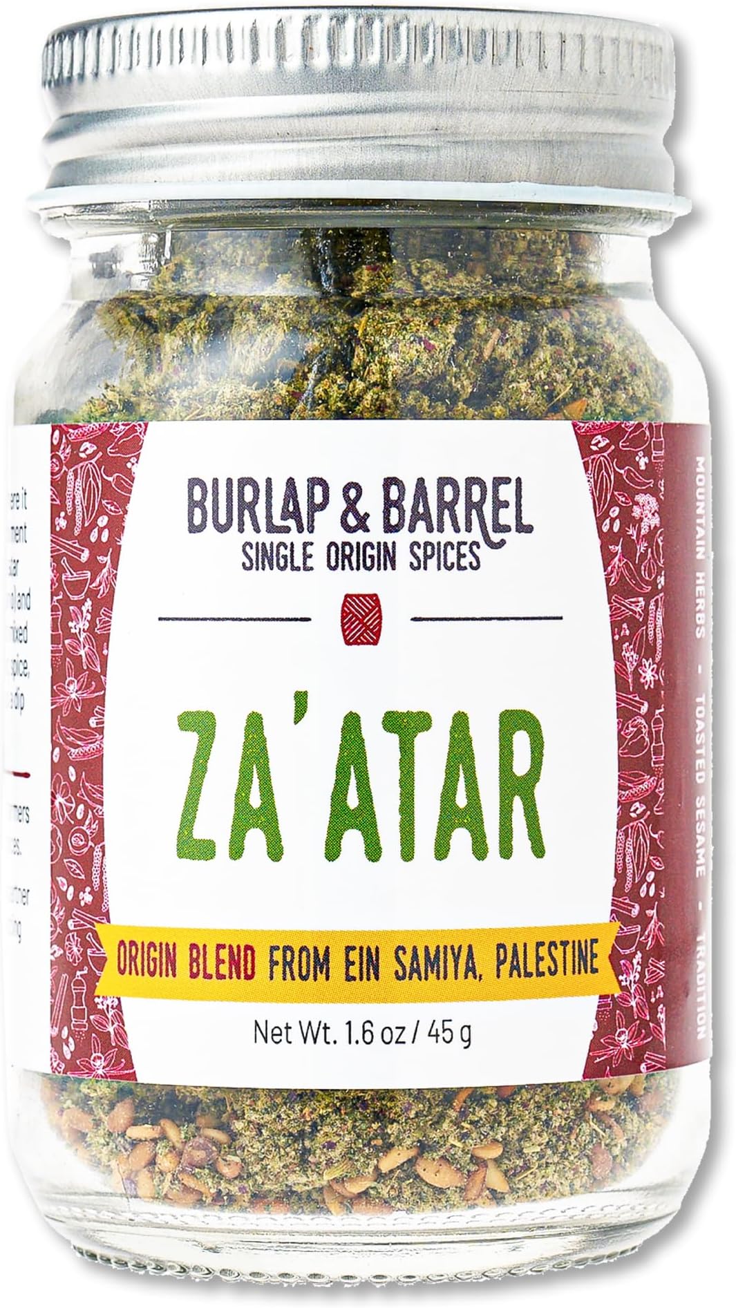 Amazon.com : Burlap & Barrel Za'atar - As Seen On Shark Tank! - Savory, Nutty And Tart - Zaatar ...