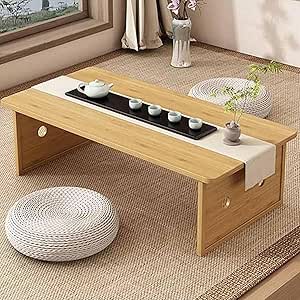 Japanese-Style Low Table, Japanese Low Floor Table Tatami Tea Table ...
