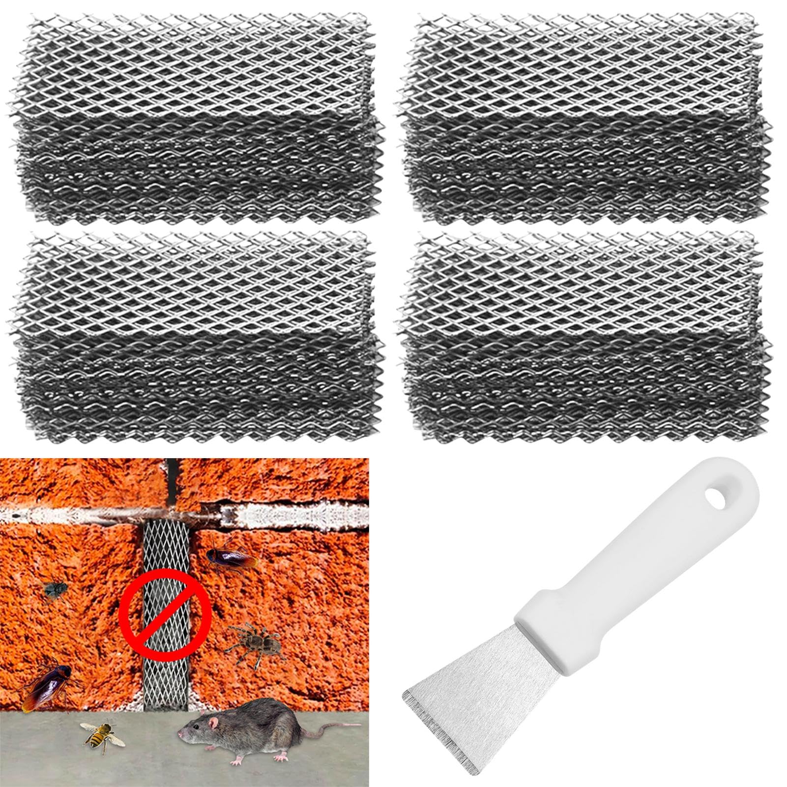 Amazon.com: QKDS 100 PCS Stainless Steel Brick Weep Hole Covers for ...