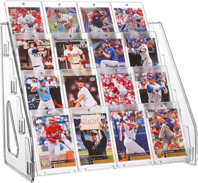 Amazon.com: CELSOL Elevated 4 Tier Clear Acrylic Card Display Stand for ...