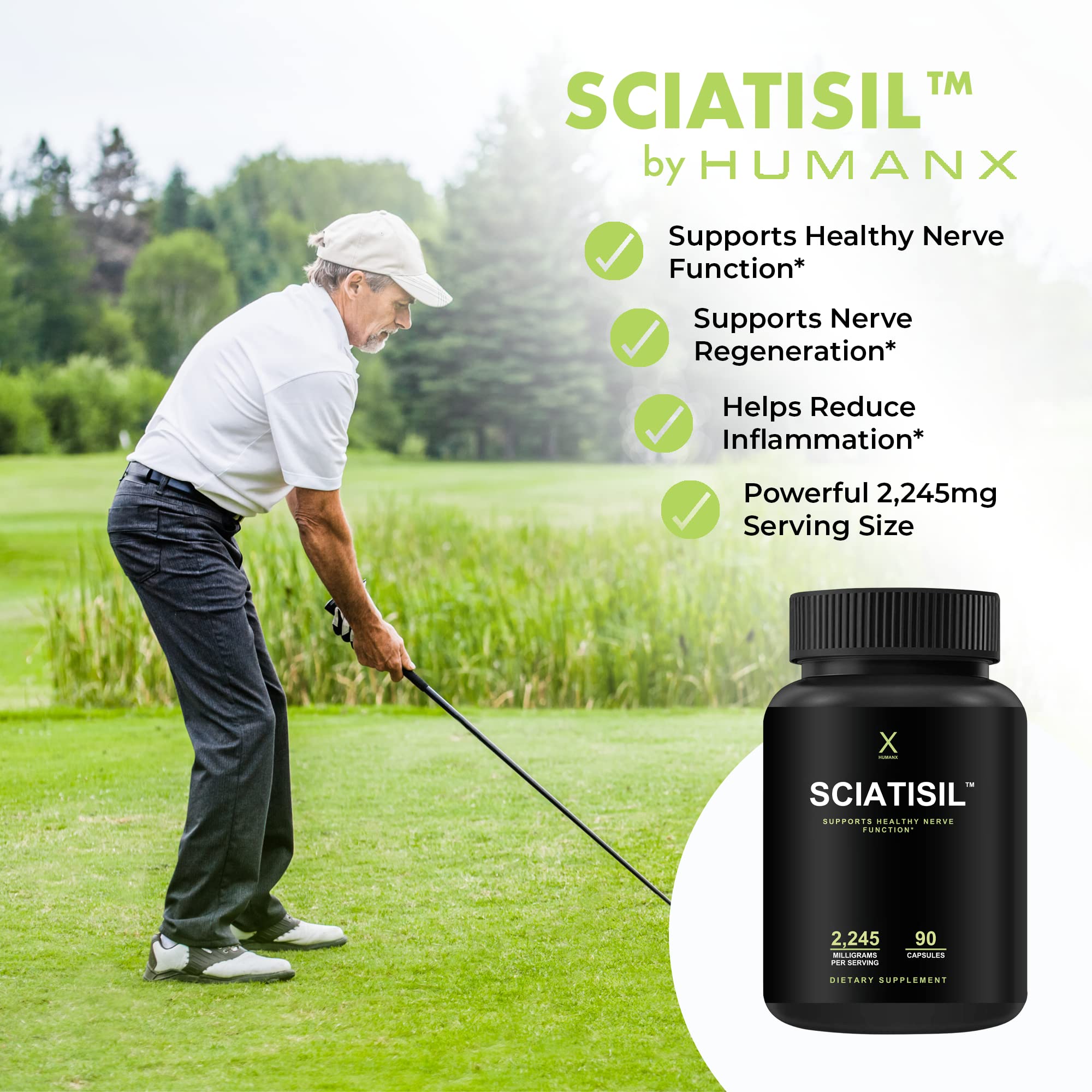 Buy Sciatica Nerve Support Supplement with Stabilized R-Lipoic Acid for ...