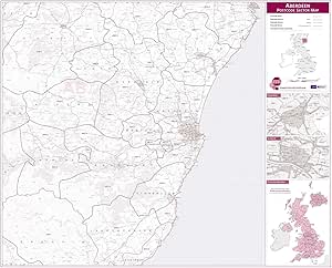 Aberdeen Postcode Sector Map (Paper) : Amazon.co.uk: Stationery ...