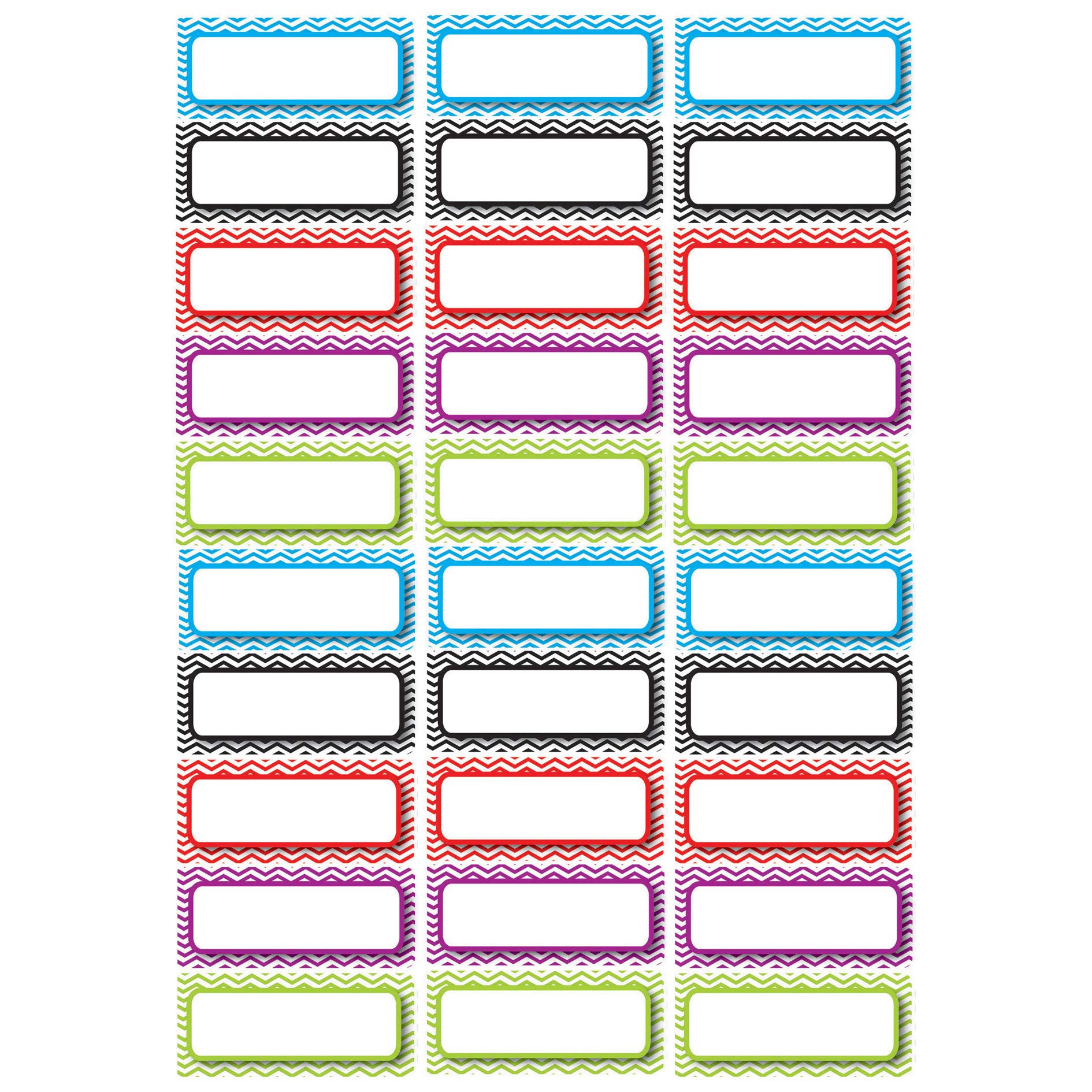 Amazon.com: Ashley Productions Chevron Magnetic Small Nameplates ...