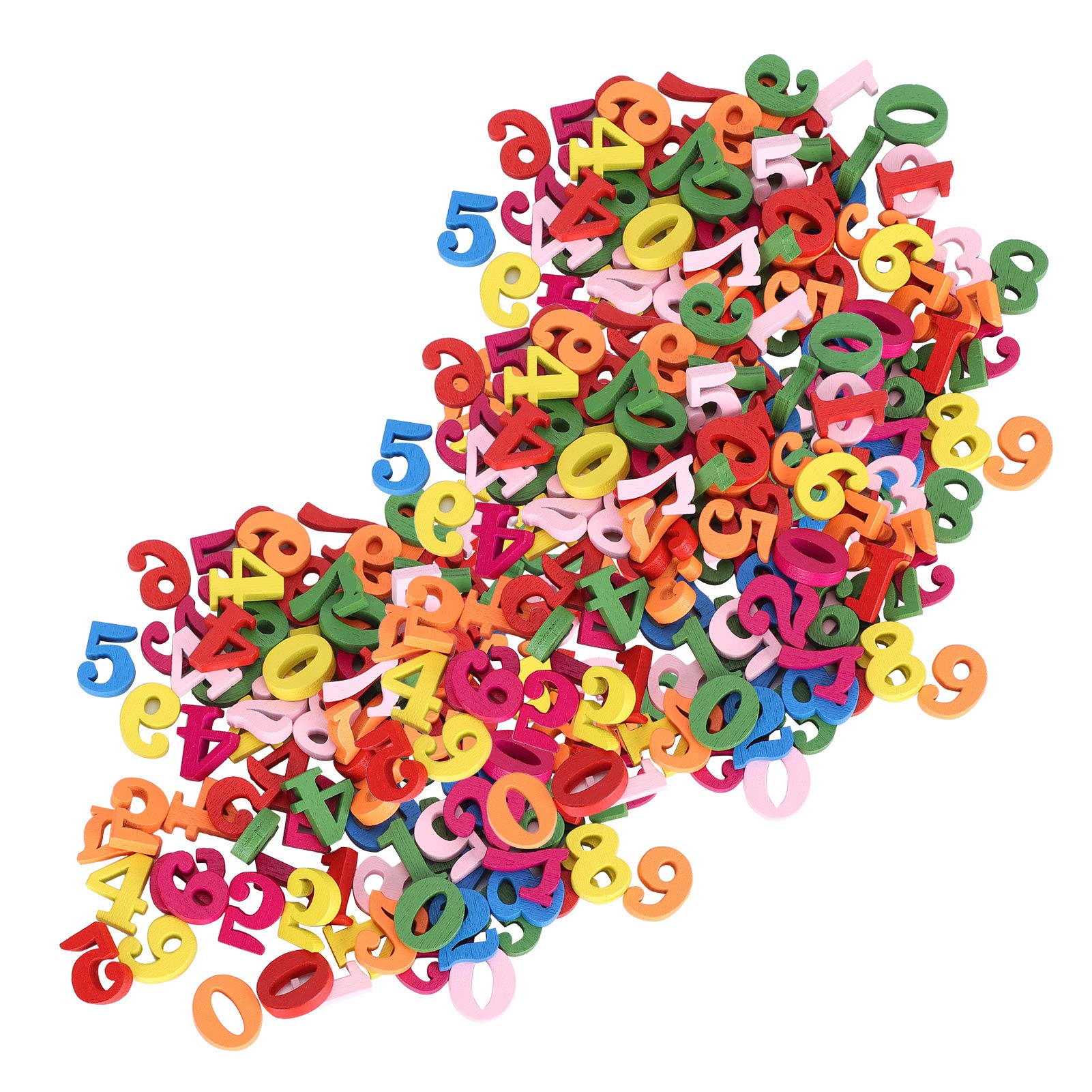 Amazon.com: 300 Pack DIY Cloth Button, Wooden Numbers DIY Decoations ...