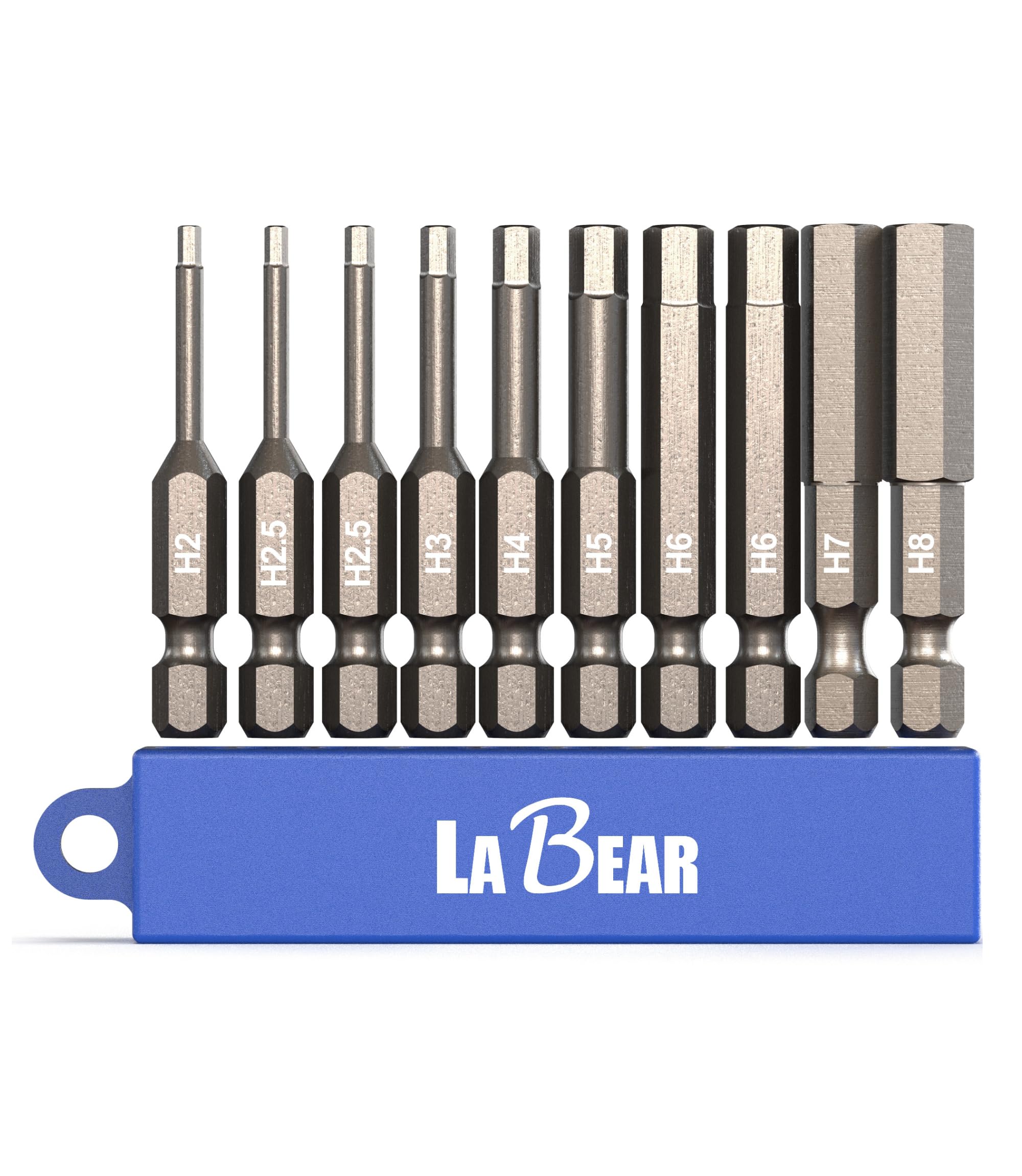 Amazon.com: LABEAR - Metric Tamper Hex Bit Set for drill/driver, 10-Piece Hex Head Allen Wrench ...