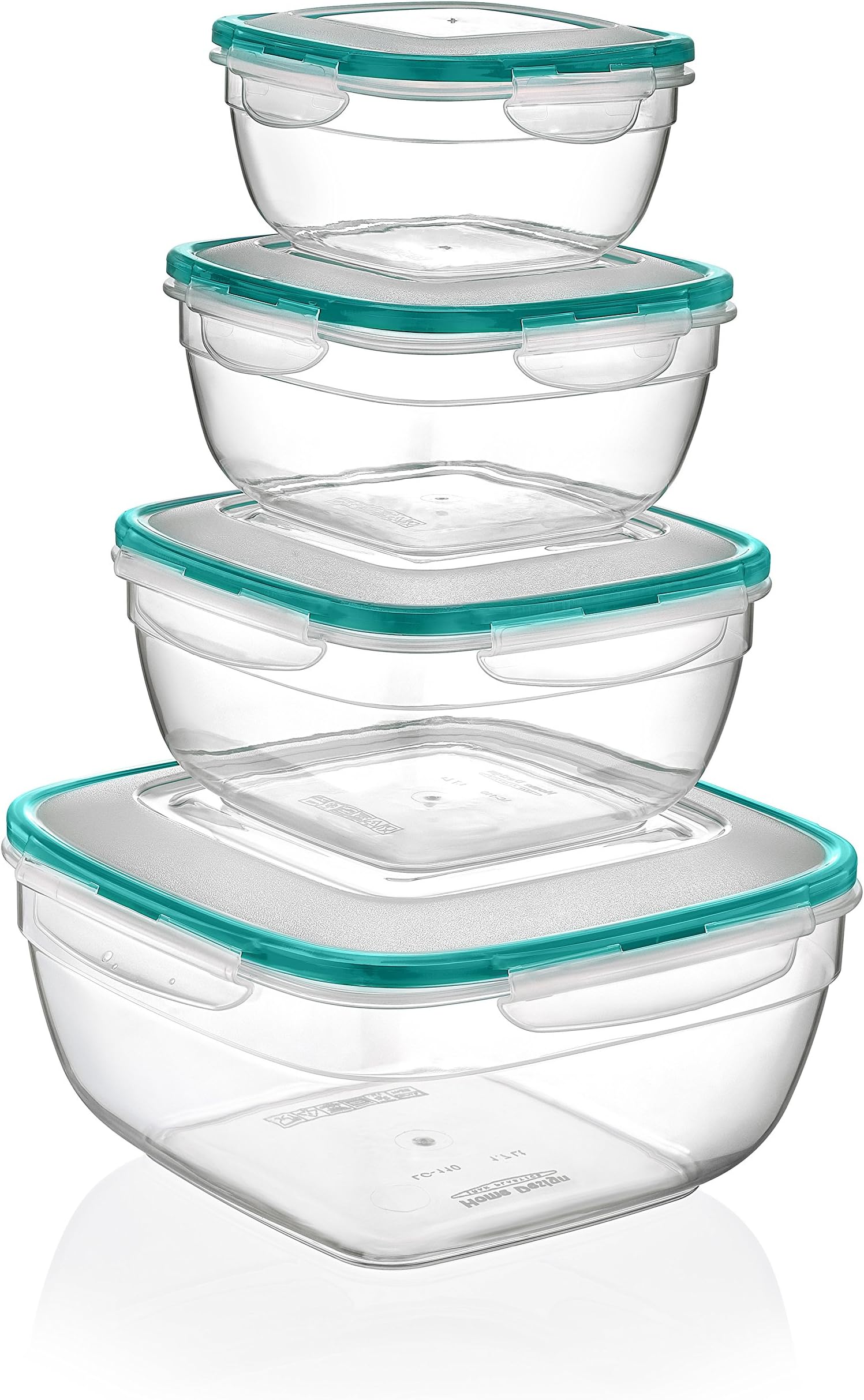 Amazon.com: PlastArt Fresh Box Combi Set, Multi Piece Rectangle Food ...