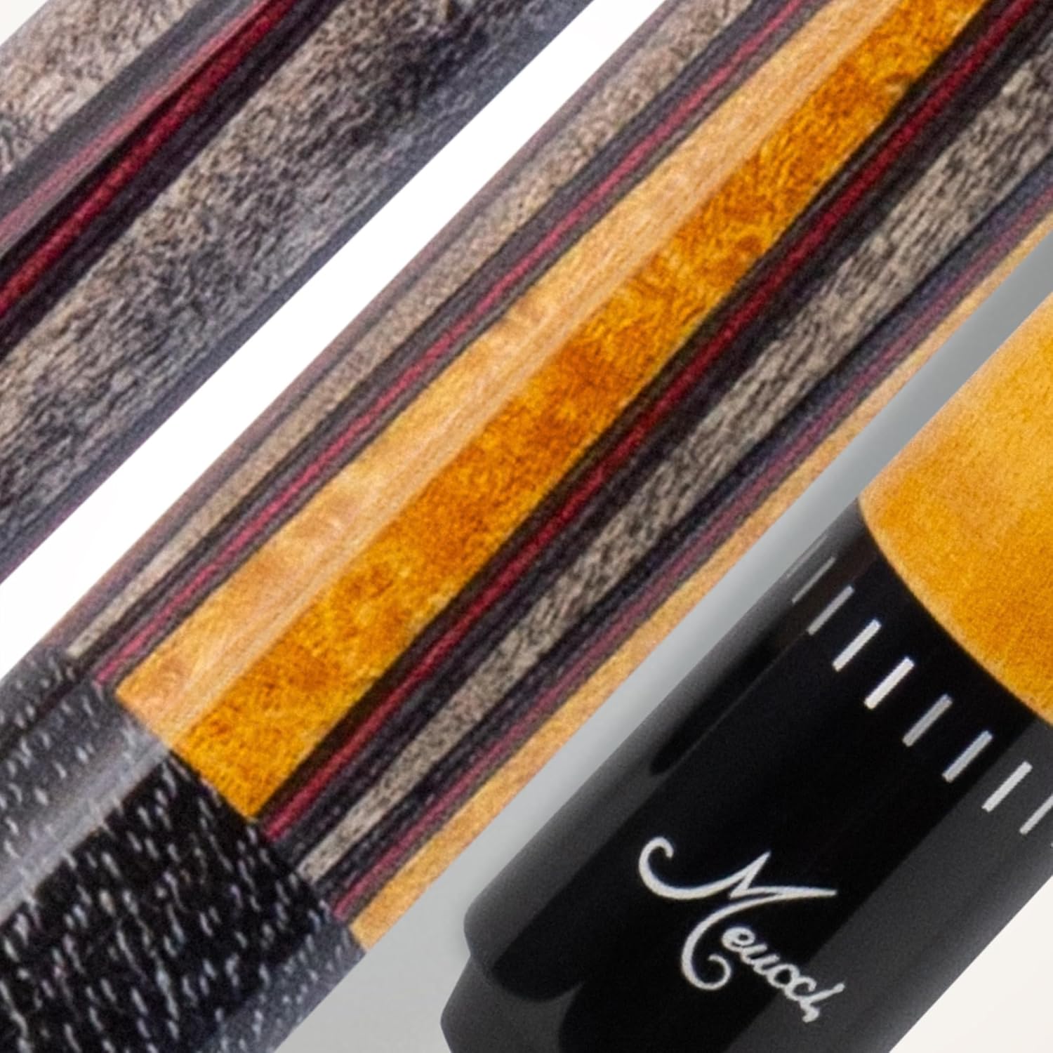 Meucci Pool Cue - SW Bar Box 1, Pool Stick w/Smoke Stained Forearm ...