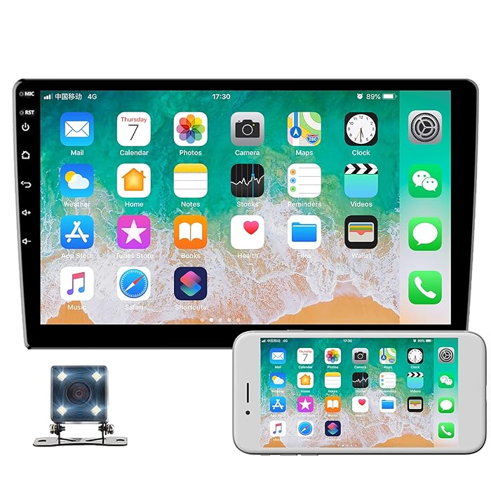 Buy Double Din Car Stereo Bluetooth 10.1 Inch Android Touch Screen Car ...