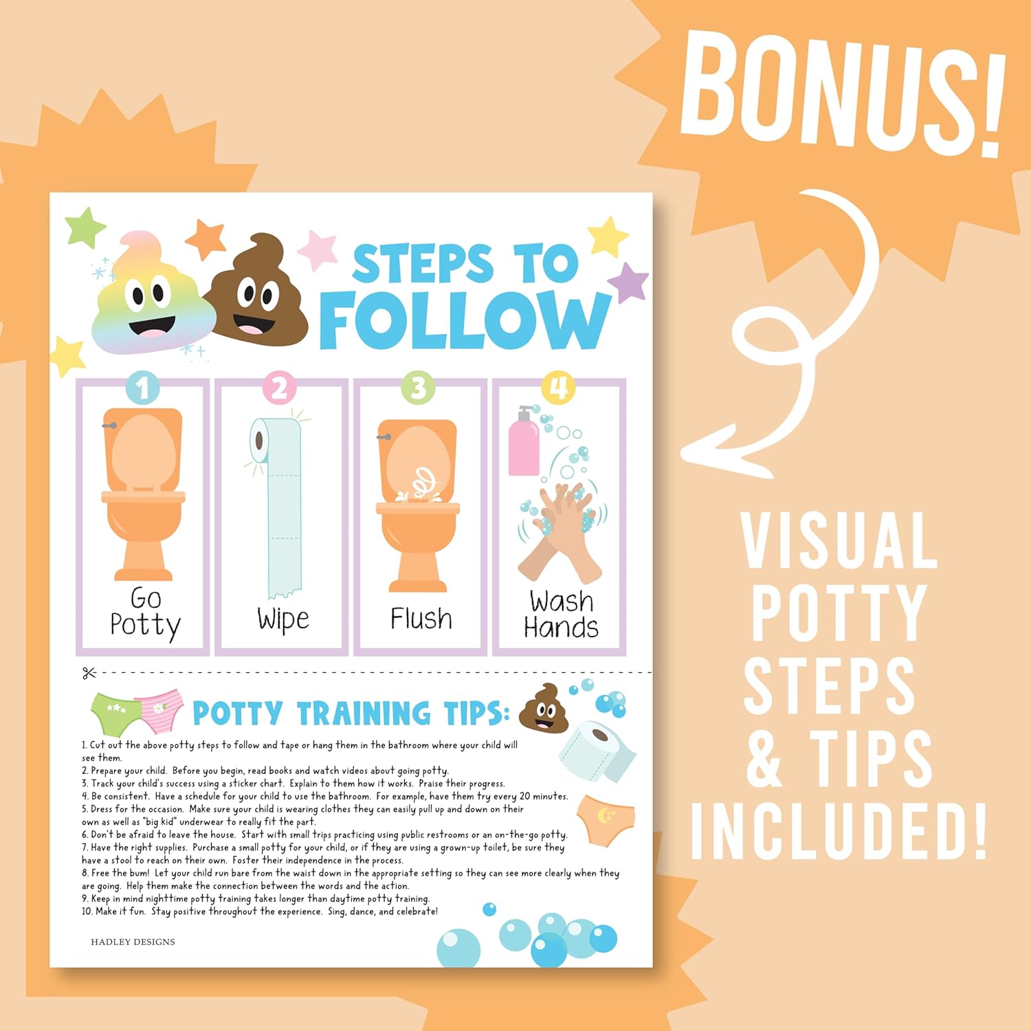 Hadley Designs Doodle Sticker Chart for Kids Potty Australia | Ubuy