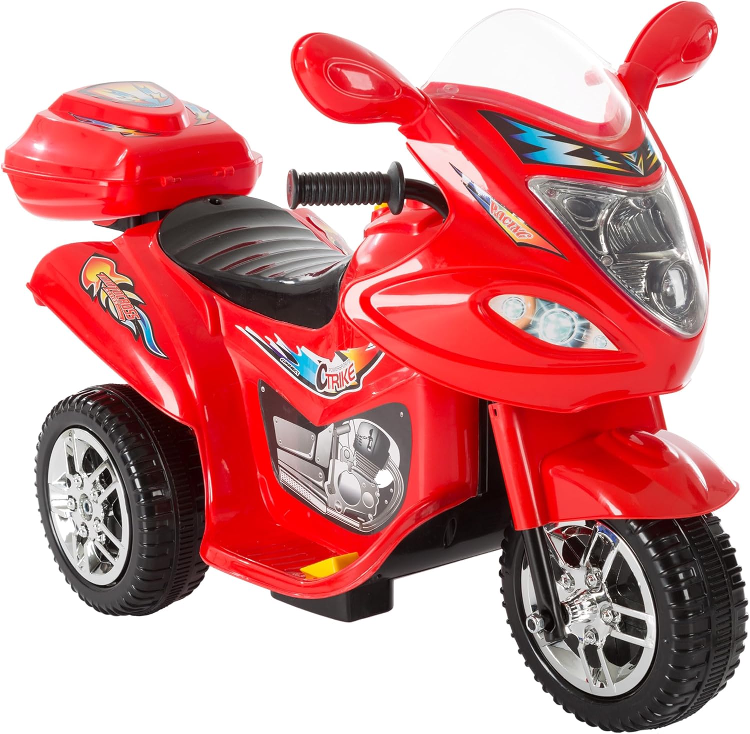 Amazon.com: Kids Motorcycle - 3-Wheel Electric Ride-On Car with Reverse ...