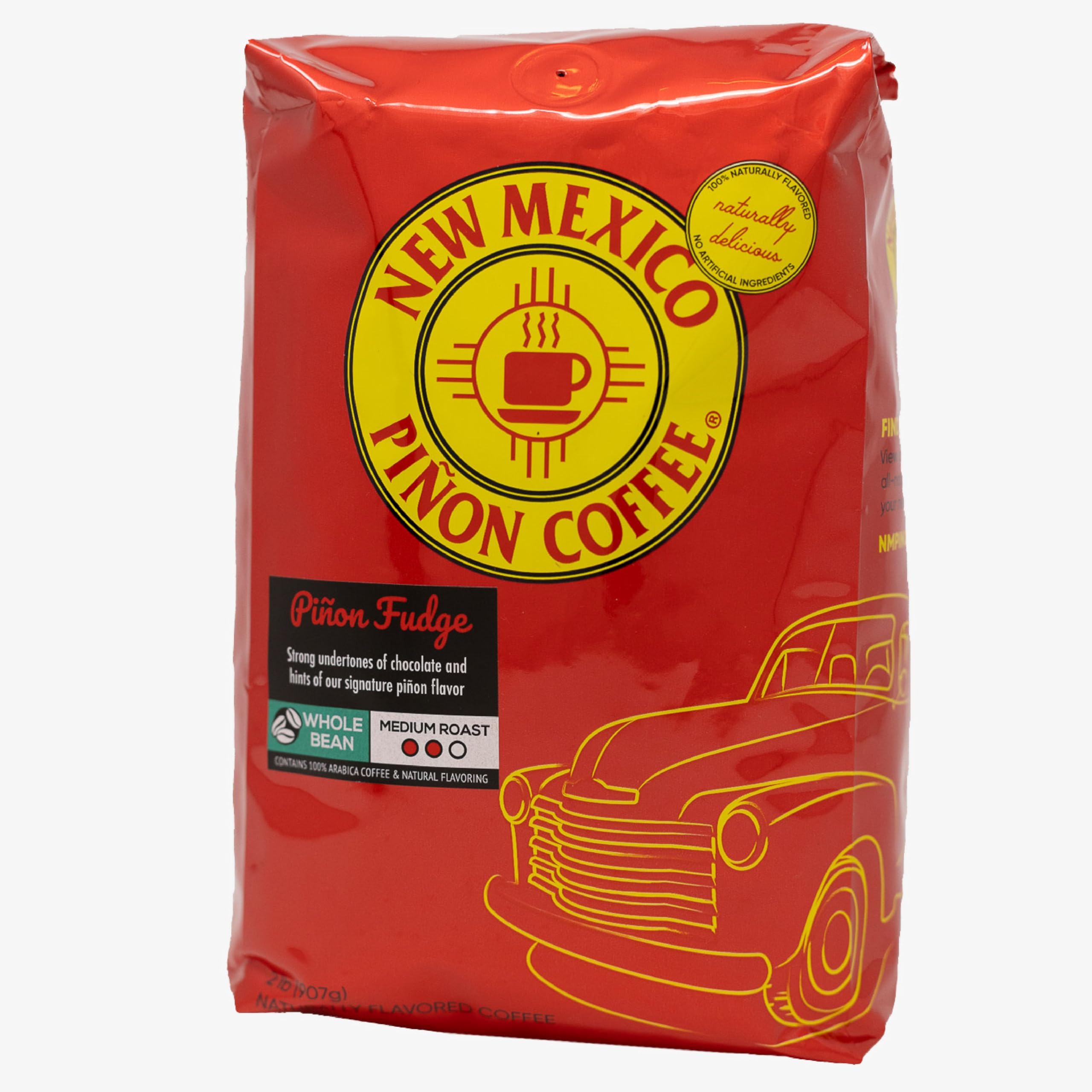 Amazon.com : New Mexico Piñon Whole Bean Coffee Medium Roast 100% ...