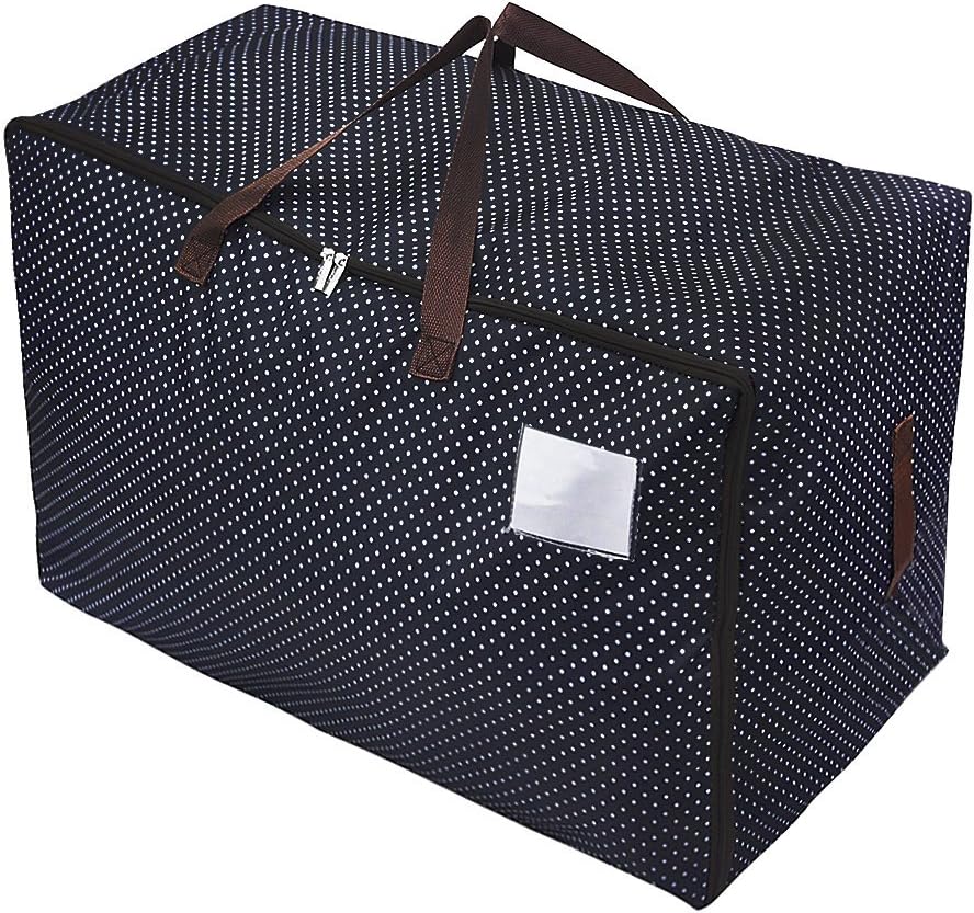 100L Big Storage Bag Heavy Duty 600D Oxford Jumbo Storage Bag with Web ...