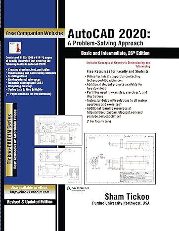 AutoCAD 2020: A Problem-Solving Approach, Basic and Intermediate, 26th Edition: Prof. Sham ...
