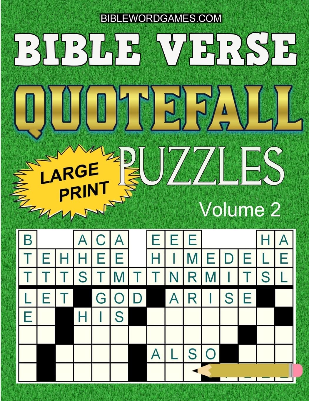 Amazon.com: Bible Verse Quotefall Puzzles Vol.2: 60 New large print ...