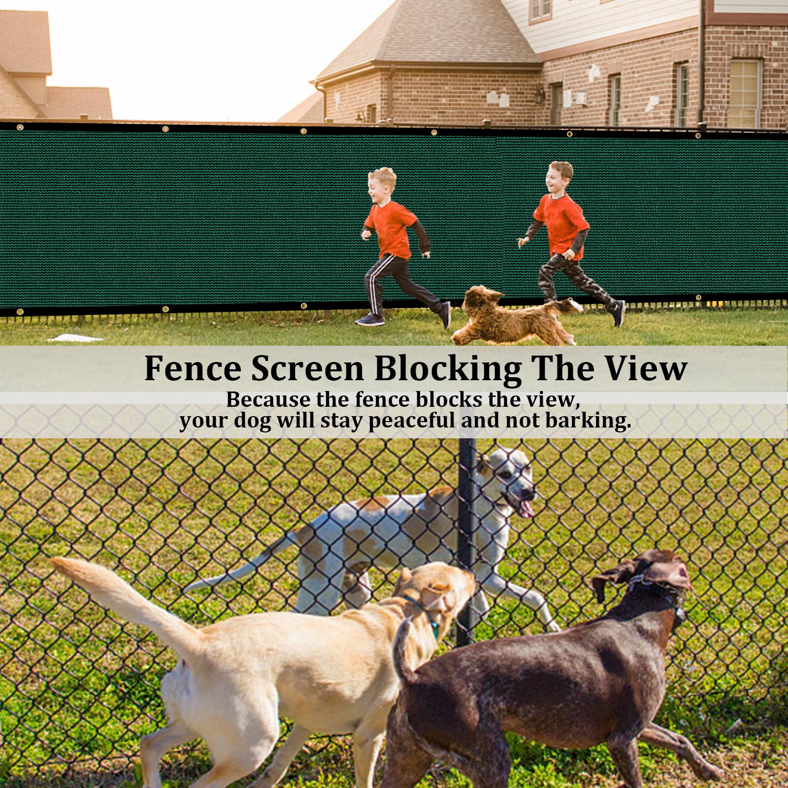 Snapklik.com : Amagenix Privacy Fence Screen 6X18 Customized Size Dark ...