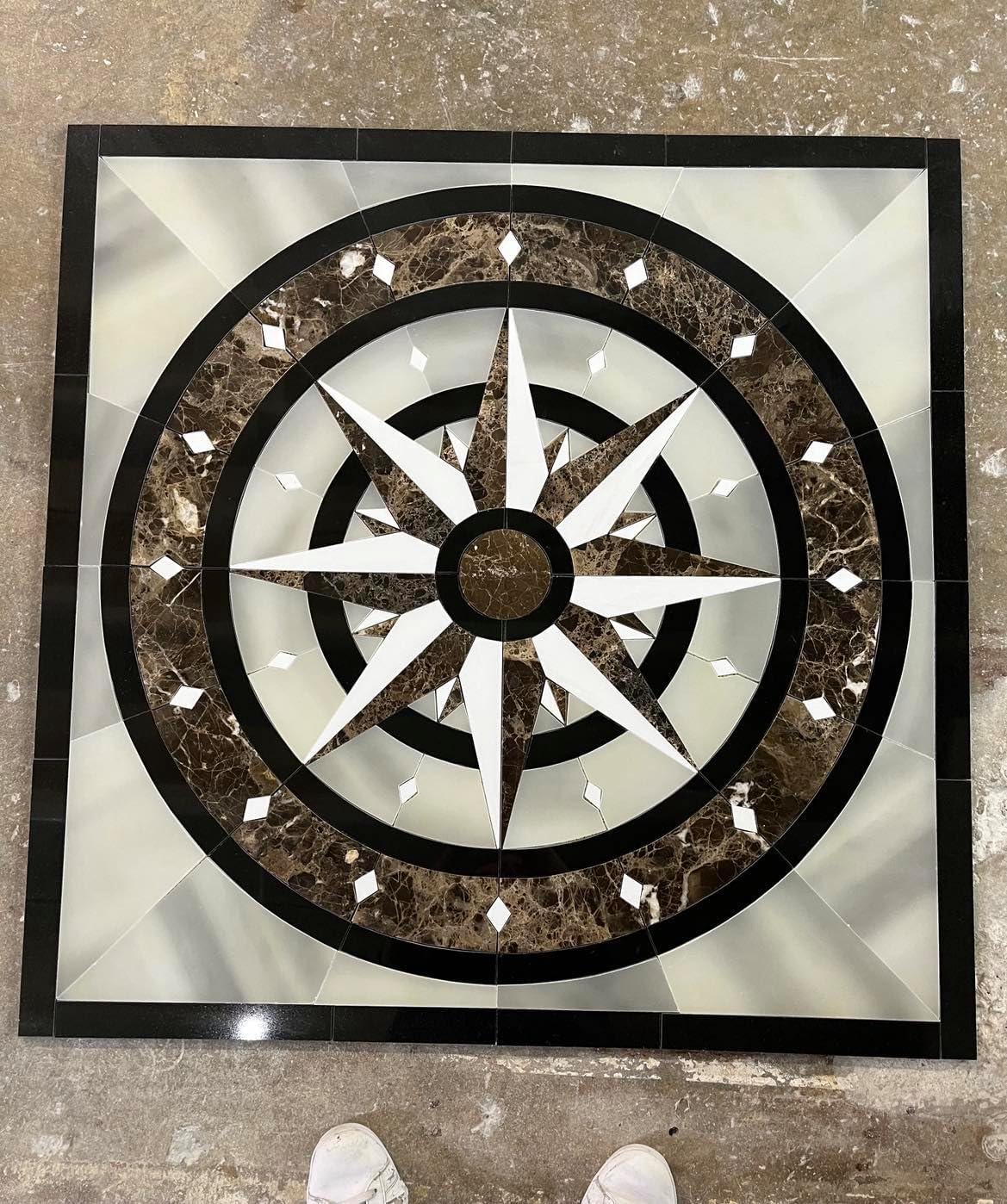FLOOR MEDALLION MARBLE 36X36 INCHES - Amazon.com