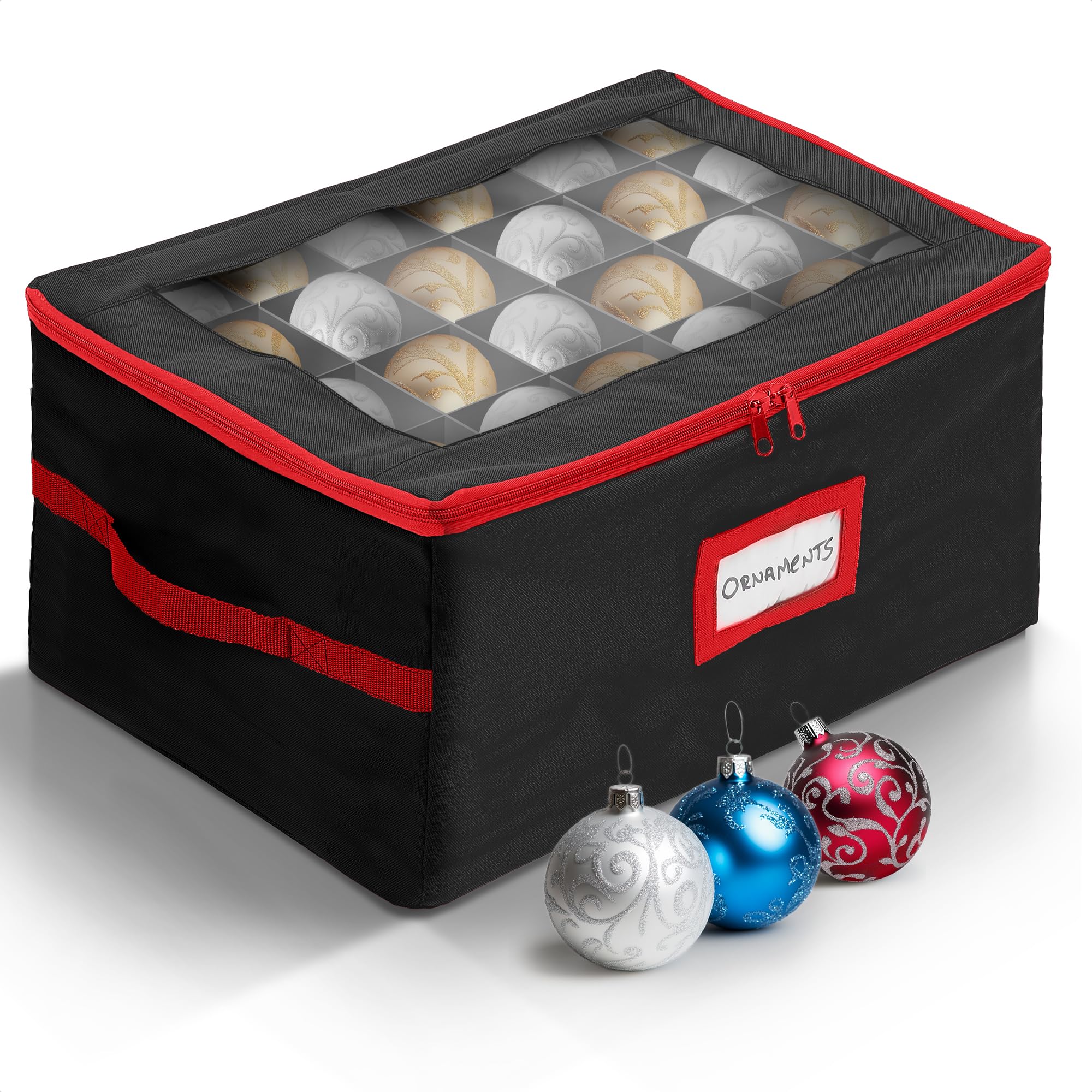 Amazon.com: HOLDN’ STORAGE Christmas Ornament Storage Container Box ...