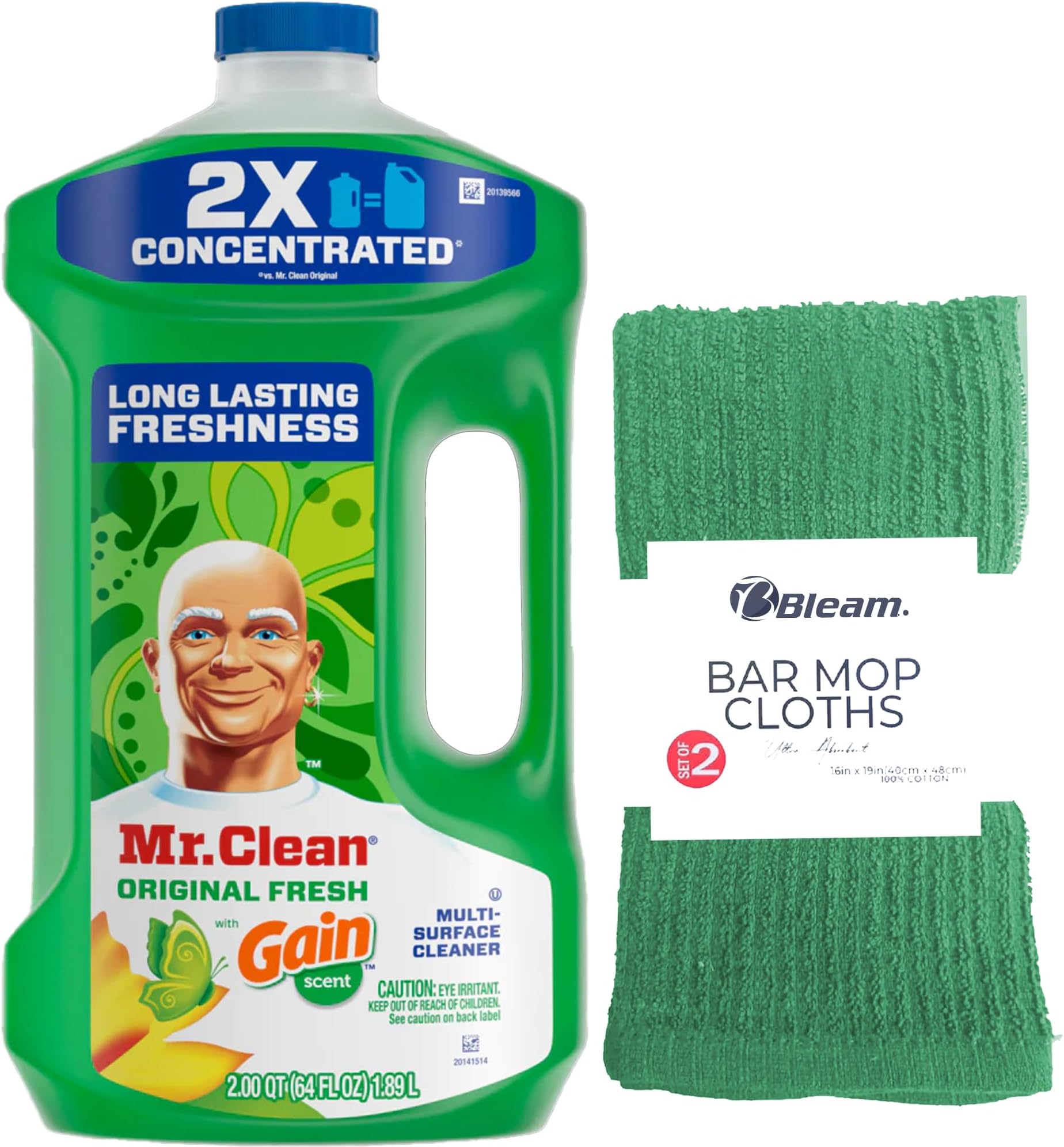 Amazon.com: Bleam Cleaning Mr Clean 2X Concentrated Multi Surface ...