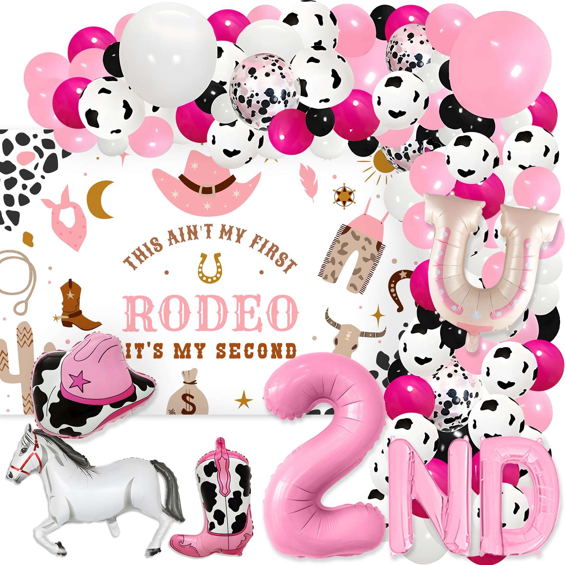 Amazon.com: 2nd Rodeo Birthday Decorations for Girl - This Ain't My ...