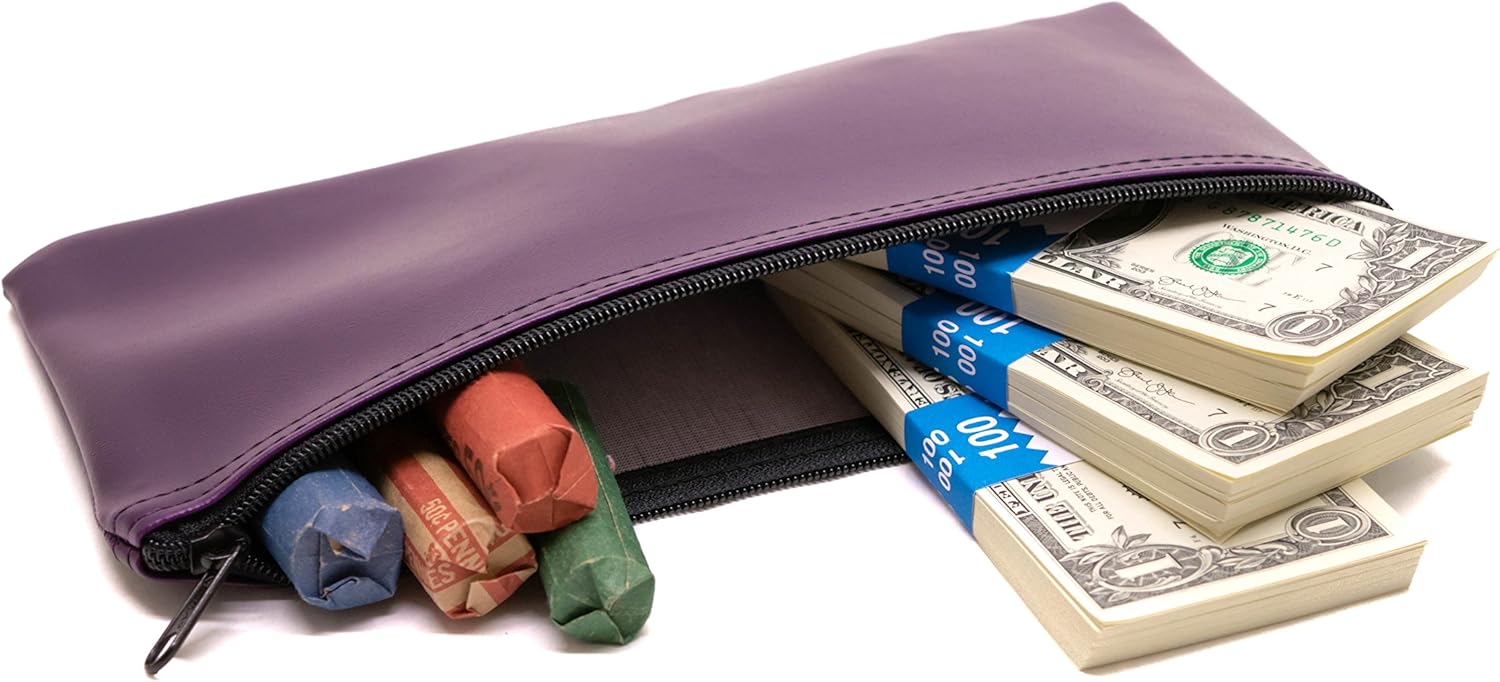 Amazon.com: Carousel Checks Inc. Zipper Bank Deposit Bag, 5.5 by 10.5 ...