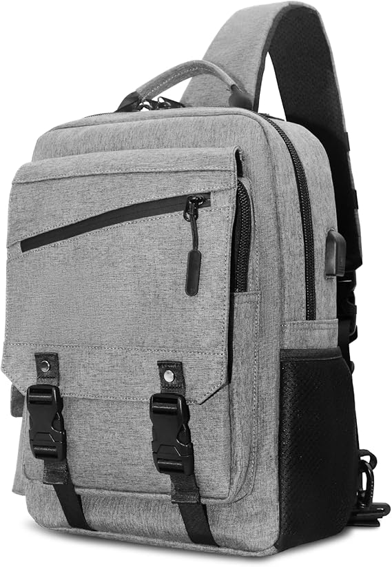 Amazon.com | Leaper Crossbody Messenger Bag for Men: 13L Multi-pocket ...