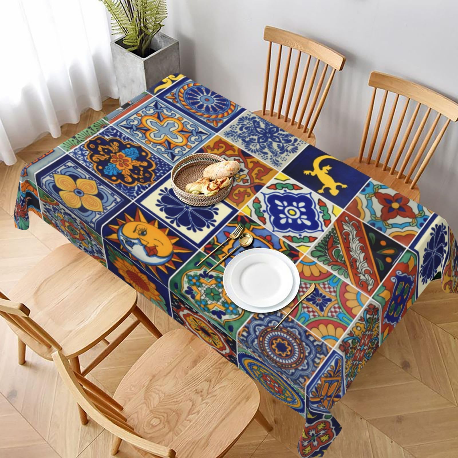 Mexican Tile Wedding Table Centerpiece Spanish Tiles + Desert Hues: