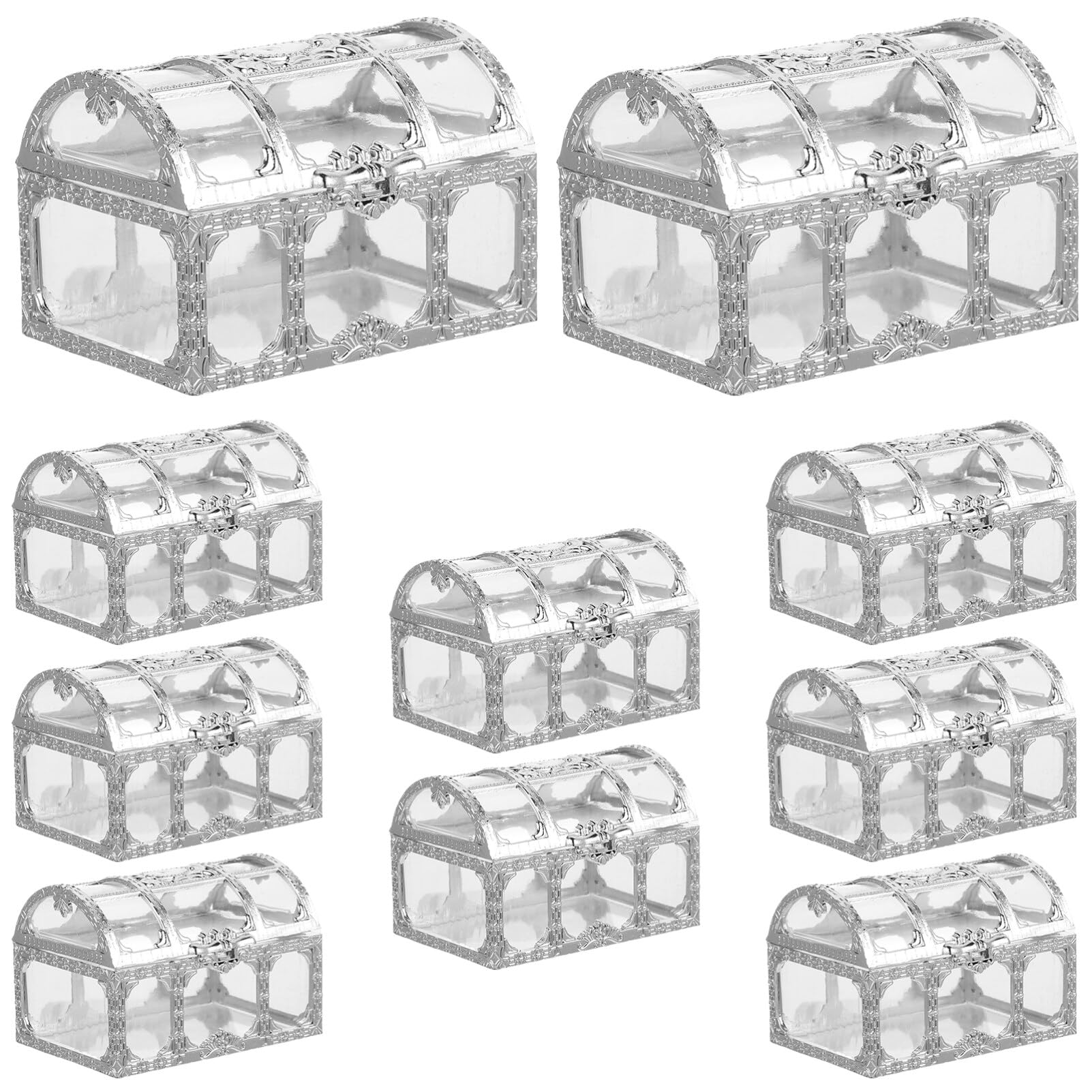 Amazon.com: Abaodam 10Pcs Treasure Chest Candy Boxes Plastic Candy ...