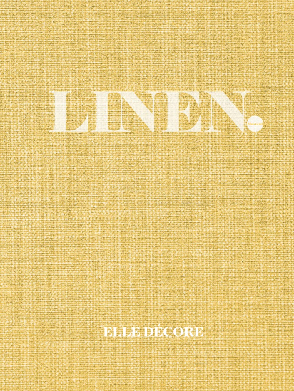 Mustard Yellow Burlap - Decorative Coffee Table or Shelf Display Book ...