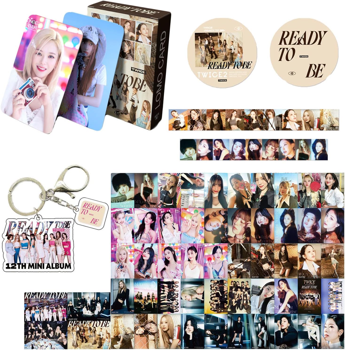 Amazon.com: QLCBELOVE Kpop Twice Ready To Be Gifts Set, 55PCS Twice Lomo Card 1PCS Twice New ...