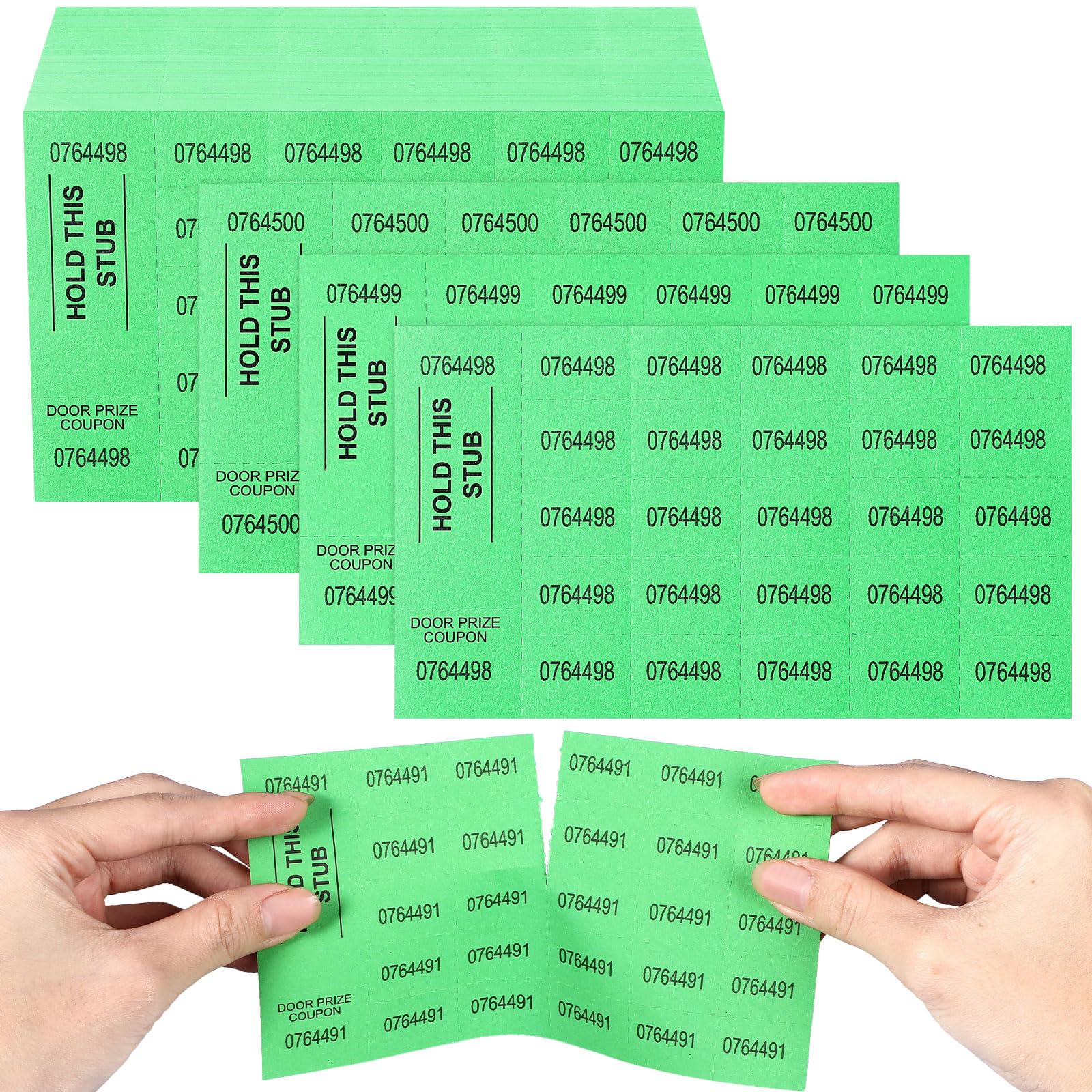 Amazon.com : Engrowtic 500 Sheets Auction Tickets Raffle Tickets Basket ...