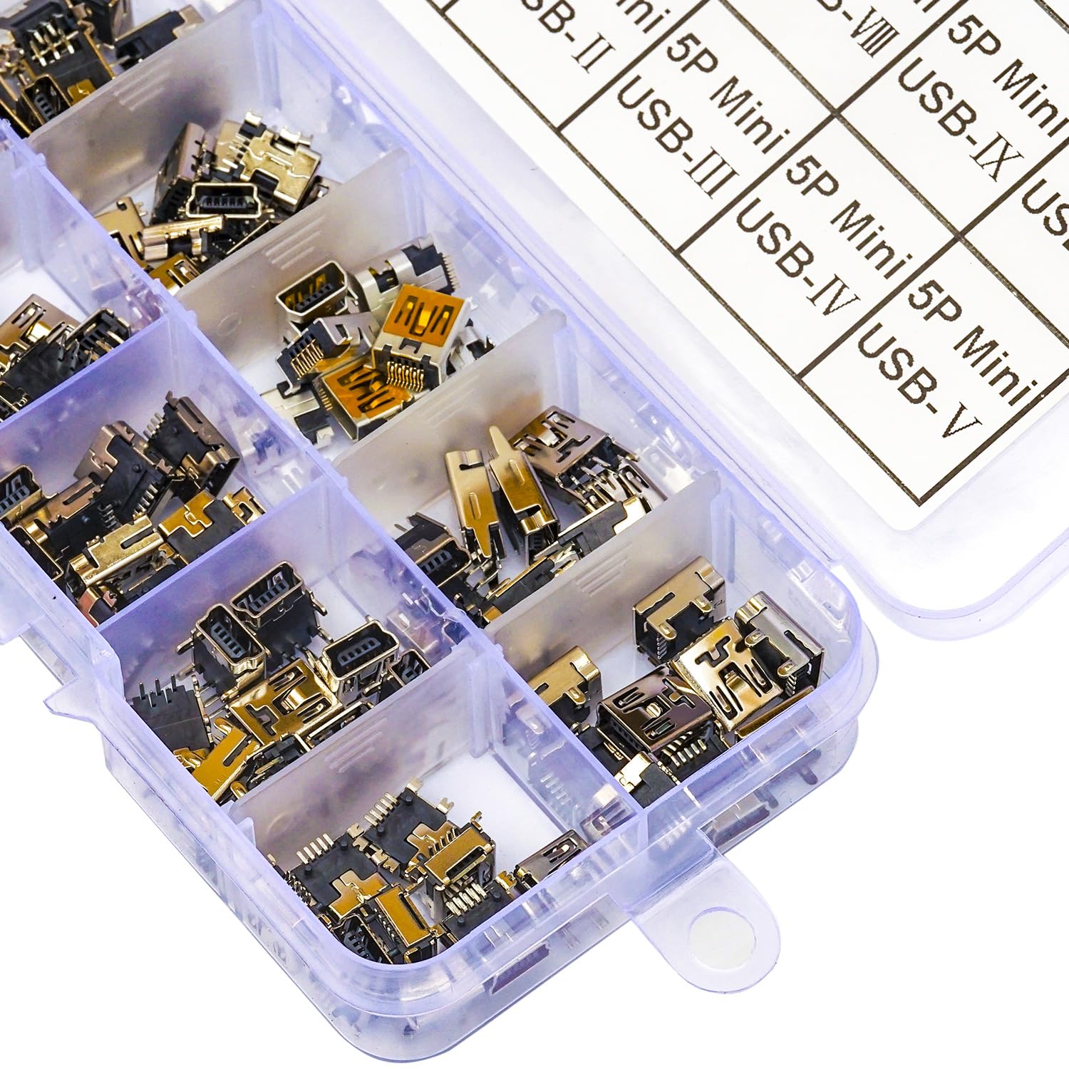 Mini USB Female PCB Mount Connector Assortment Kit, Philippines | Ubuy