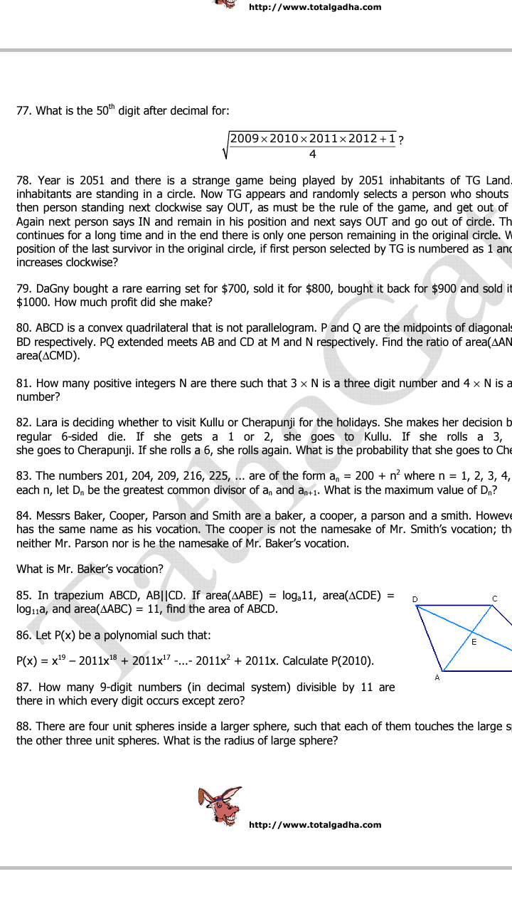 Simple Mathematics Questions - App on Amazon Appstore