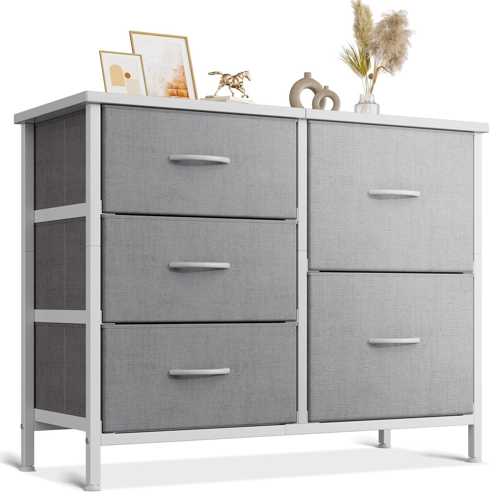 Amazon.com - AODK Dresser for Bedroom Dresser TV Stand with 5 Storage ...