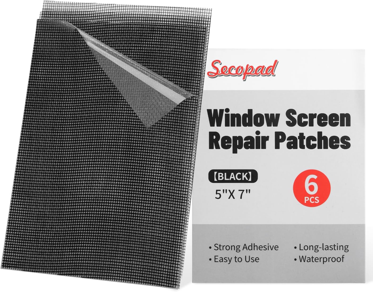 20 Sheets Window Screen Repair Kit Sticky Fine Screen Mesh Patch Repair ...