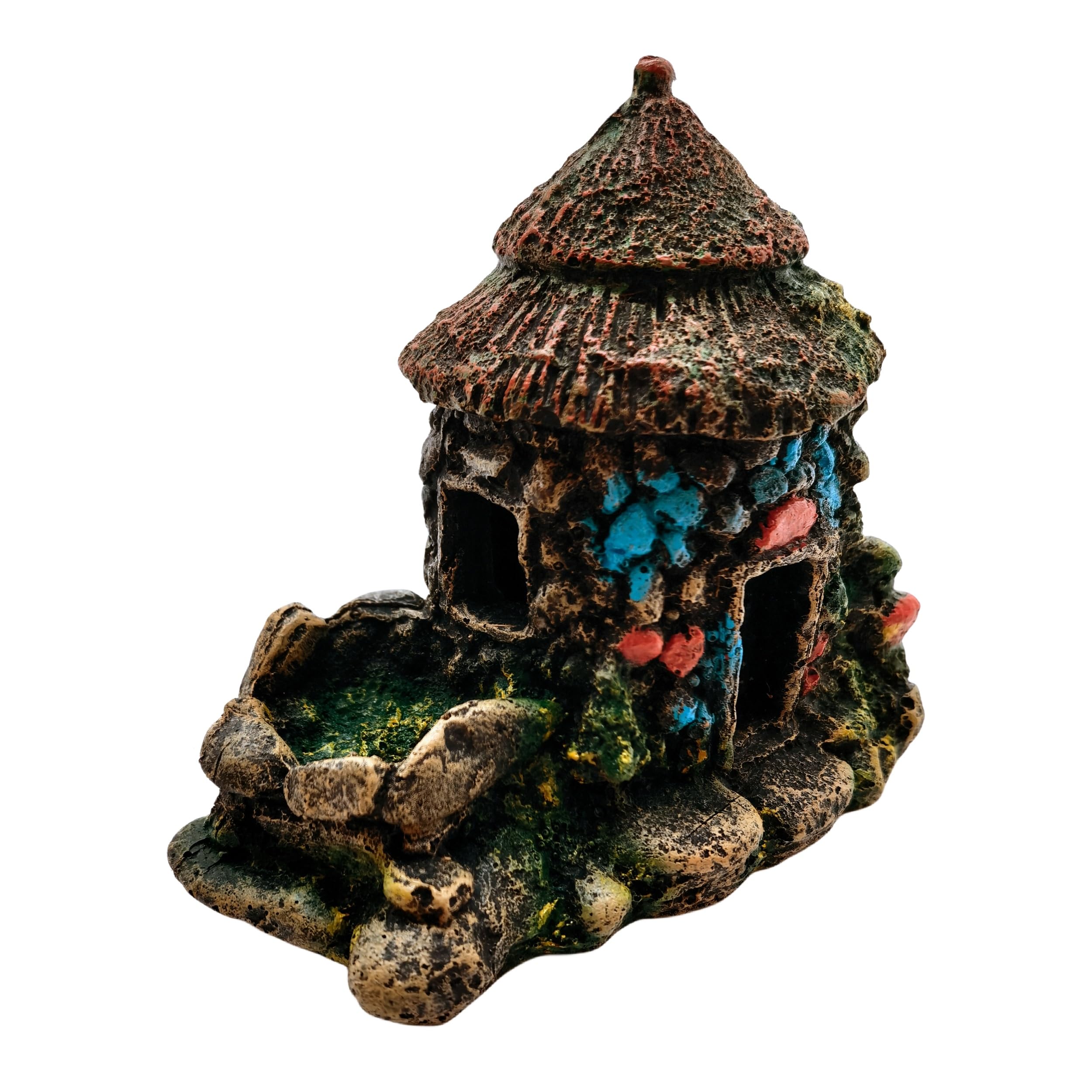 M2cbridge Aquarium Decorations Fish Hideout House Shelter Betta Cave ...