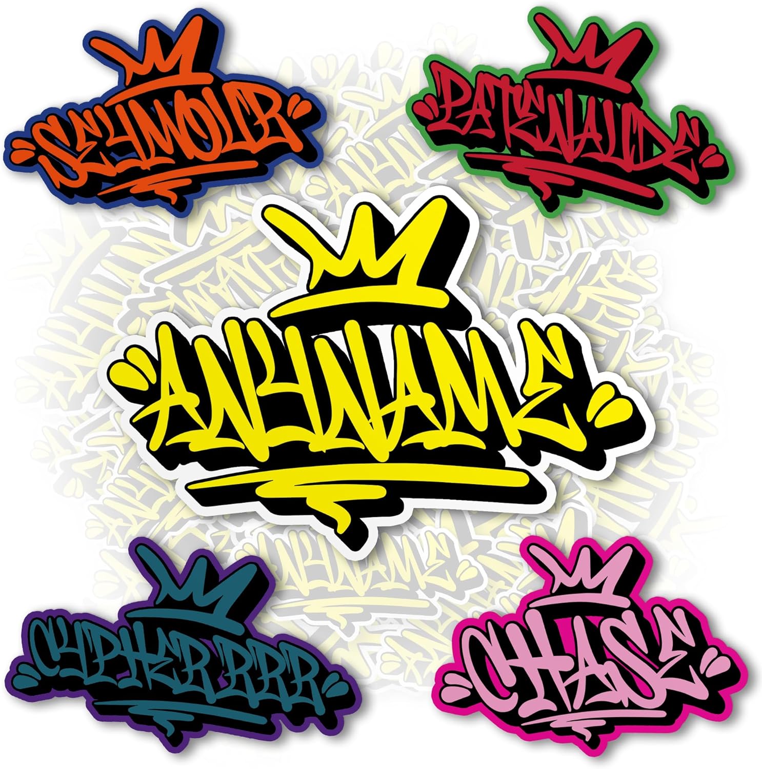 Amazon.com: (New Update) Custom Graffiti Name Decal Sticker ...
